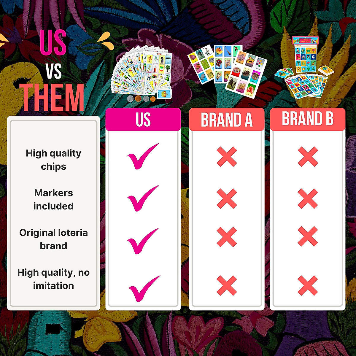 The Original Loteria Mexican Bingo Game with 100 Mexican pesos for 20 Players Game for Adults - loteria de lujo mexicana - loteria mexicana - Juegos de mesa - spanish games Mexican bingo loteria game