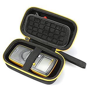 RAIACE Hard Storage Case Compatible with Fluke 101/106/107 Basic Digital Multimeter. (Case Only)-Black(Black Lining)
