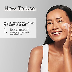 Glytone Age-Defying C+ Advanced Antioxidant Serum - For Fine Lines and Wrinkles - Collagen Health - Paraben-Free & Fragrance-Free - 1 fl. oz.