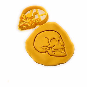T3D Cookie Cutters Human Skull Cookie Cutter, Suitable for Cakes Biscuit and Fondant Cookie Mold for Homemade Treats
