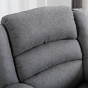 IULULU Electric Power Recliner Chair for Living Room Single Home Theater Seating Sofa Easy Lounge with Soft Padded Headrest and Armrest, Grey