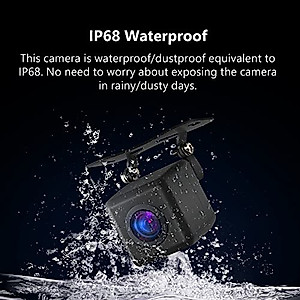 2022 Eonon A0125 Backup Camera Wide Angle 140° Waterproof Rearview Compatible with All Eonon Car Stereos: X20, Q03PRO, Q80PRO, Q53PRO, Q65PRO, Q63PRO, Q51PRO, Q50PRO, Q67PRO, Q98PRO, R03, R53, R80