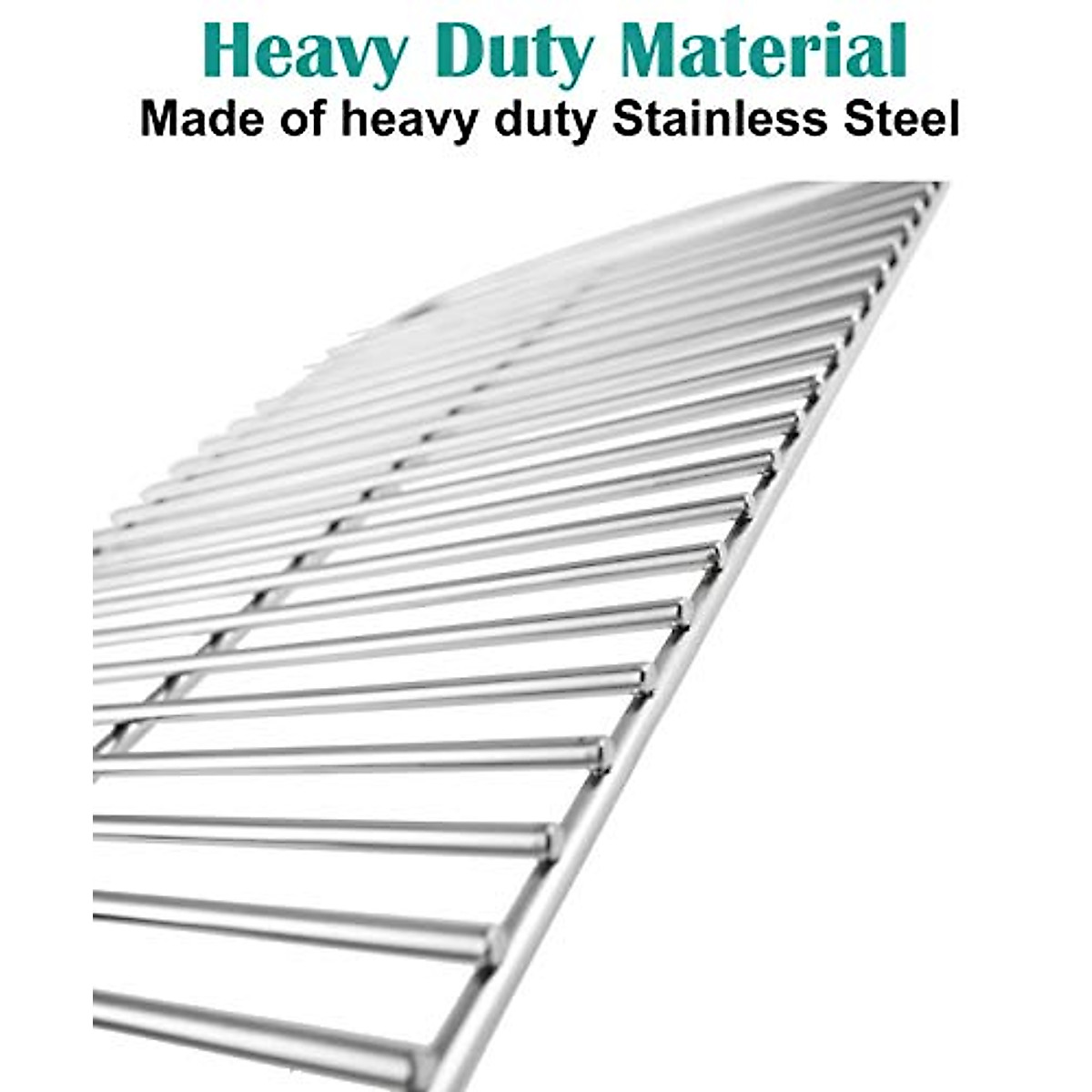 EasiBBQ 80631 Stainless Steel Grill Grate for Weber Go-Anywhere Charcoal and Gas Grill, Replaces 70211, 3634, 67195, 16" x 10"