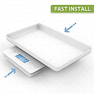 MINDPET-MED 11lbs/0.1g Pet Scale for Small Animal, Whelping Scale, Guinea Pig Weighing Scale, High Precision 0.003oz, Suitable for All Newborn Pets, Kittens, Turtles,