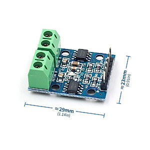 DAOKI 5PCS L9110S DC Stepper Motor Driver Controller Board 2.5-12V H-Bridge for Arduino with Dupont Cable Male to Female 30 PIN,28AWG Wire