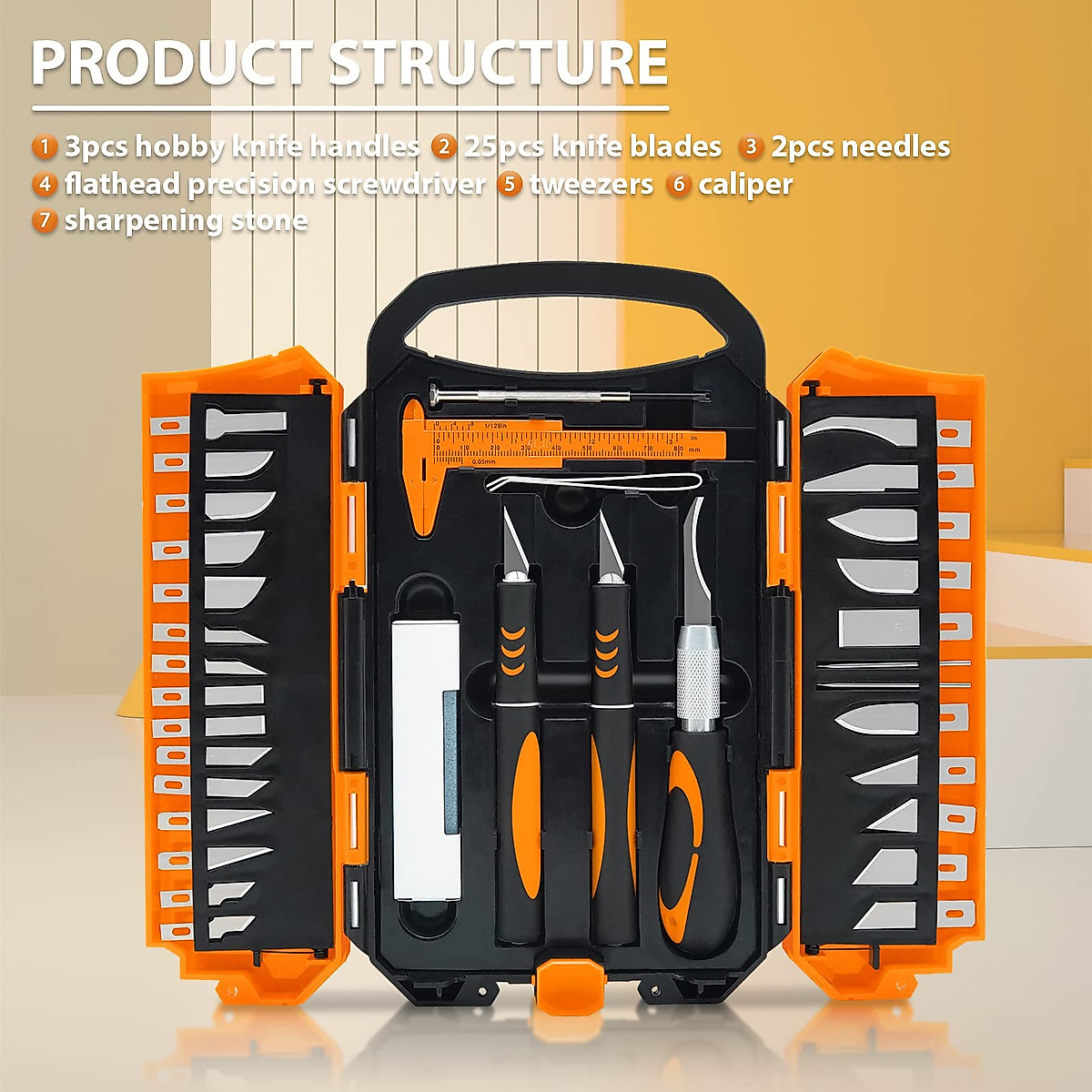 MANUFORE 34pcs Large Exacto Knife Set and A3 Cutting Mat Bundle