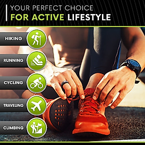 POPCHOSE Mens Silicone Wedding Rings, Silicone Rings Mens Silicone Rubber Wedding Bands for Men Size 7 8 9 10 11 12 13, 1 Pack, Size 10