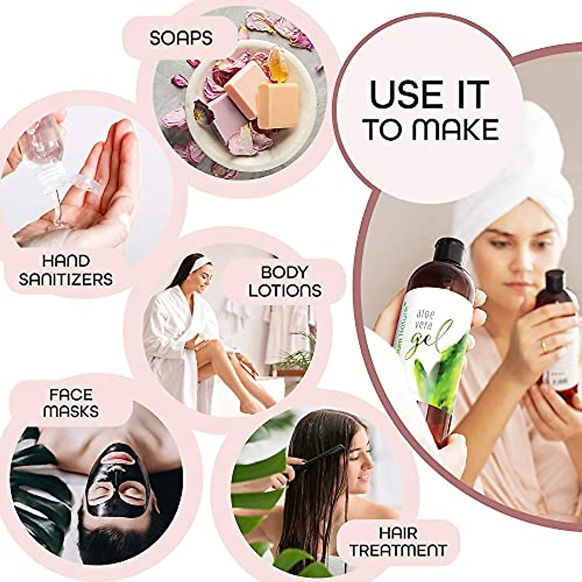 Pure Aloe Vera Gel For Face & Dry Skin, Sunburn Relief, Aloe Vera Gel for Skin Moisturizer Aloe Vera Gel from Aloe Vera Plant Organic Aloe Vera Gel for Hair Aloe Vera Oil Aloe Gel 12 oz