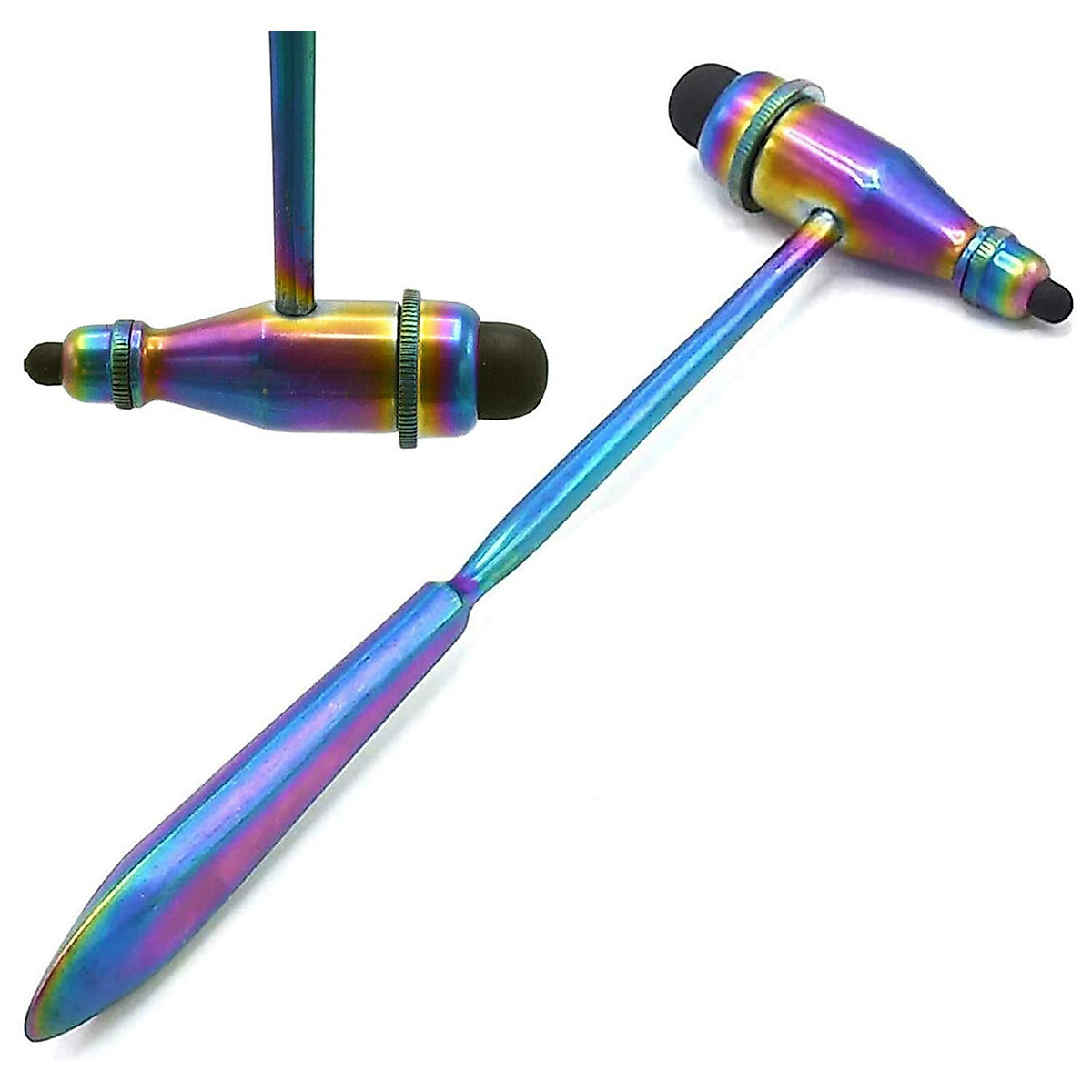AAProTools Tromner Neurological Reflex Hammer with Pointed Tip Handle for Cutaneous and Superficial Responses - Free-Parts-for-Life & - Full Rainbow Color