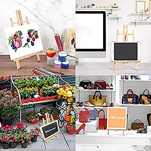 Jekkis 16 Inch Table Top Easel for Painting, 3 Packs Wooden Easel, Tabletop Display Easels, Art Craft Painting Easel Stand for Kids Artist Adults Students Classroom