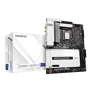 GIGABYTE Z590 Vision D (LGA 1200/ Intel/ Z590/ ATX/Triple M.2/ PCIe 4.0/ USB 3.2 Gen2X2 Type-C/Intel WiFi 6/ Dual 2.5GbE LAN/Intel Thunderbolt 4/ Motherboard)