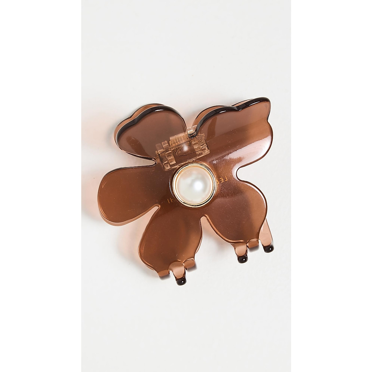 Lele Sadoughi Women's Lily Claw Clip, Rootbeer, Brown, 1 Count