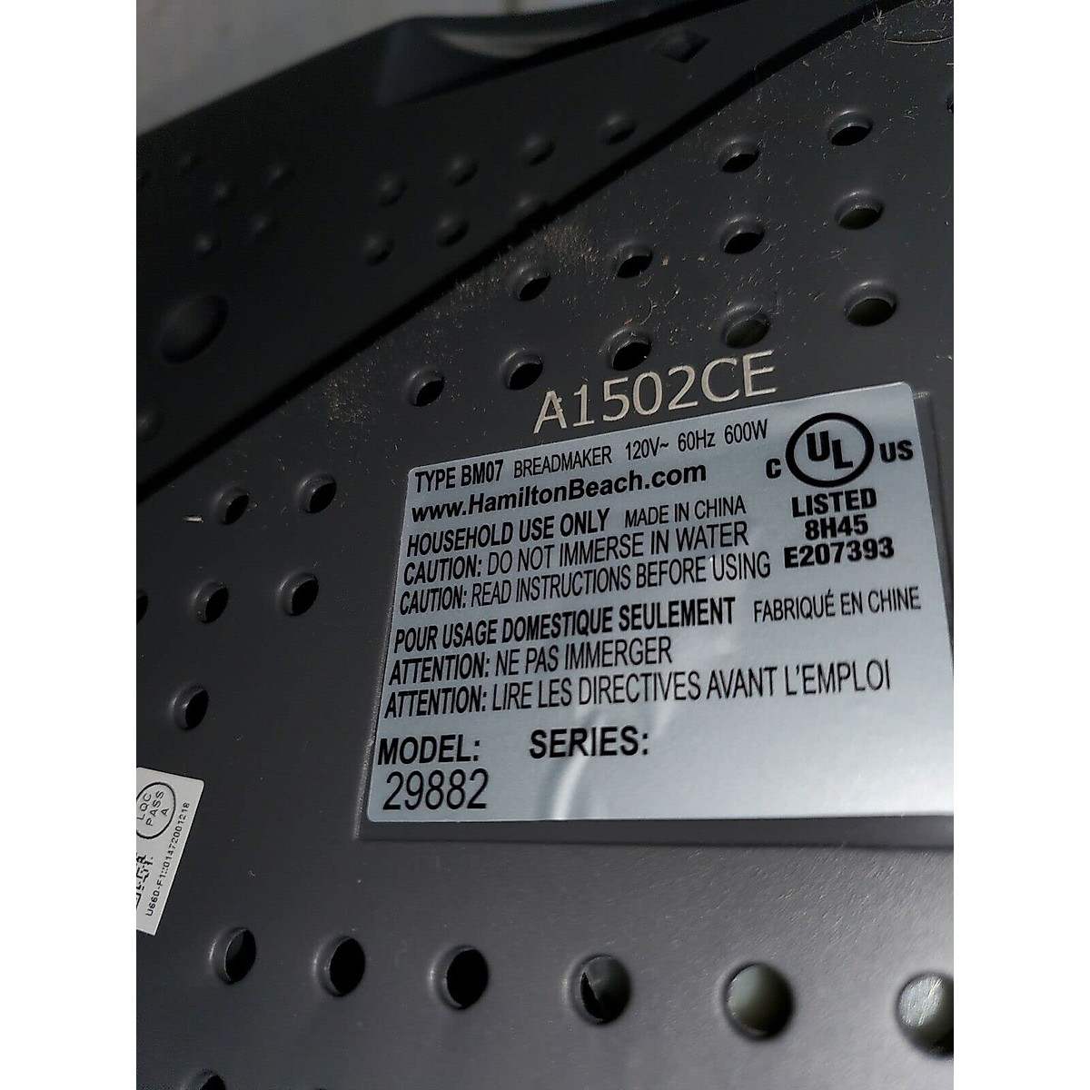 Belt for Hamilton Beach Bread Maker Models 29881 29882 29882C only