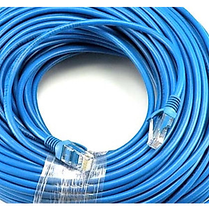 UbiGear 150ft Blue RJ45 CAT6 Ethernet LAN Network Internet Computer Patch Solid Wire 23 AWG UTP Cable