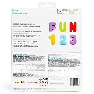 Munchkin® Learn™ Bath Letters and Numbers 36pc Toddler Bath Toy