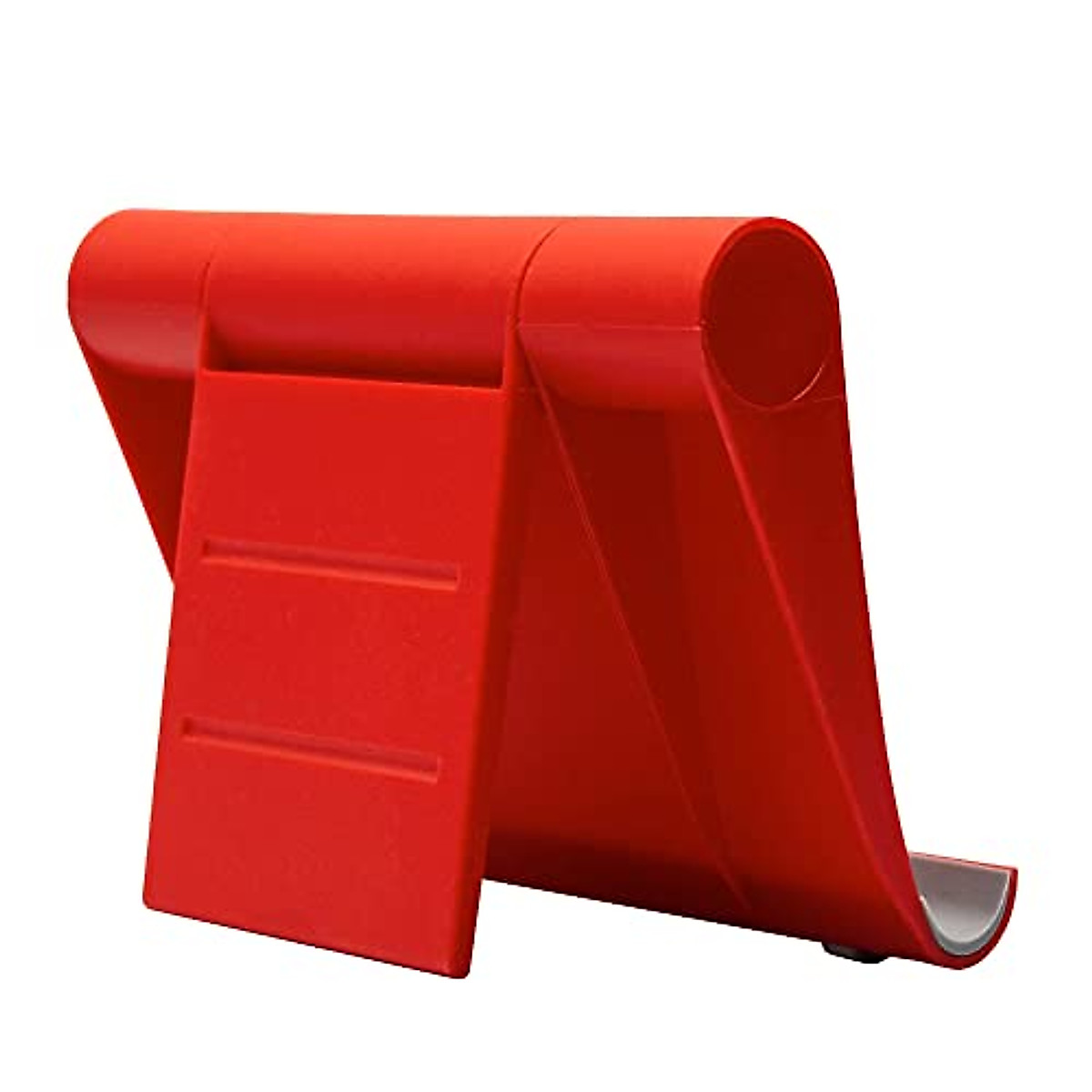 Adjustable Cell Phone Stand for Desk, Portable Phone Holder Compatible with Most iPhone, Samsung and Other Smartphones - Red