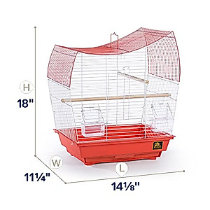 Prevue Pet Products South Beach Wave Top Bird Cage, Coral (Model: SP50110)
