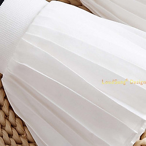 LoudSung False Sleeves Wrist Cuffs Floral Ruffle Layered Lace Cuff Detachable Fake Sleeves for Women Girls