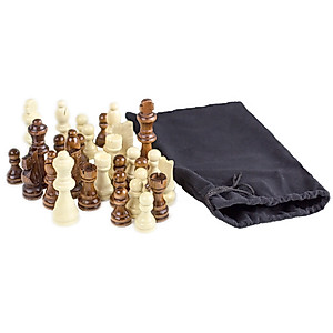 GrowUpSmart Magnetic Chess Pieces, 3 inch King - with Extra Queens