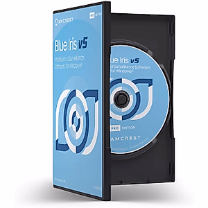 Amcrest Blue Iris Professional Version 5 - Supports Many IP Camera Brands Including Amcrest, Zone Motion Detection, H.265 Compression Recording, E-Mail and SMS Text Messaging Alerts!(BLUEIRISCD-V5)