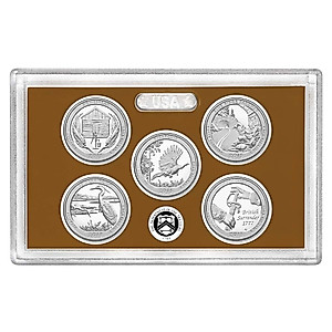 2015 America the Beautiful 2015 ATB Proof Set 5 Coins Deep Cameo Pristine No Box Or COA Very Good