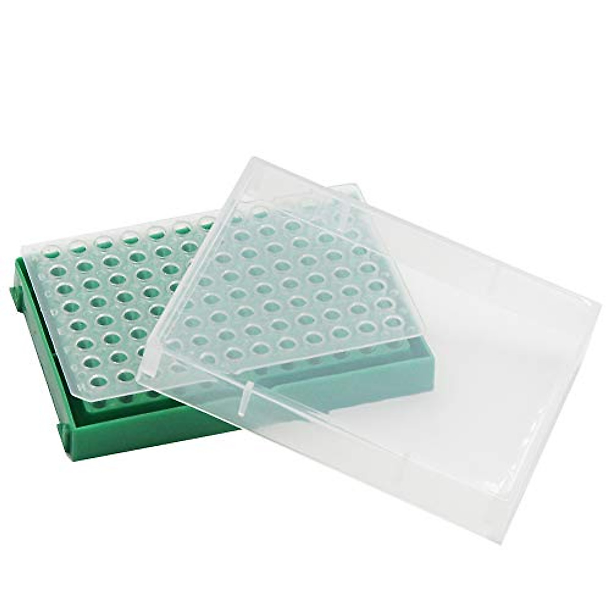 PCR Tube Rack for 0.2ml Micro-Tubes, 8 x 12 Array Pack of 5(Blue/Light Blue/Yellow/Purple/Green)