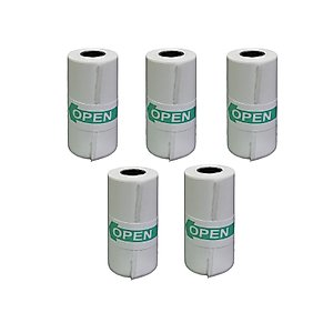 5 Rolls Thermal Inkless Printing Paper for Mini Sticker Receipt Printer Portable Bluetooth Pocket Printer,self-adhesive 57x25mm Paper for Photo Journal Notes Memo(Sticker Paper)