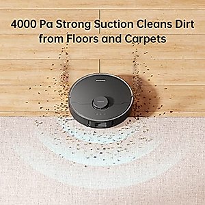 Dreametech Z10 Pro Robot Vacuum and Mop with 3D Obstacle Avoidance, Self Emptying for up to 65 Days, 4000 Pa Suction Power & Smart Mapping, Wi-Fi Connected, Compatible with Alexa