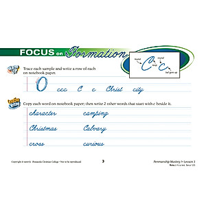 Penmanship Mastery I - Abeka 4th Grade 4 Cursive Penmanship Student Work Book