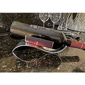 Minimalist Bottle Holder. Handcrafted, Stylish, Made of Recycled Aluminum.