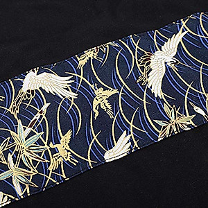 Handmade Fabric Pen Case Holders Canvas Paint Brush Roll Up Pencil Bag Pouch with Pockets & Tassel Wrap Large Capacity