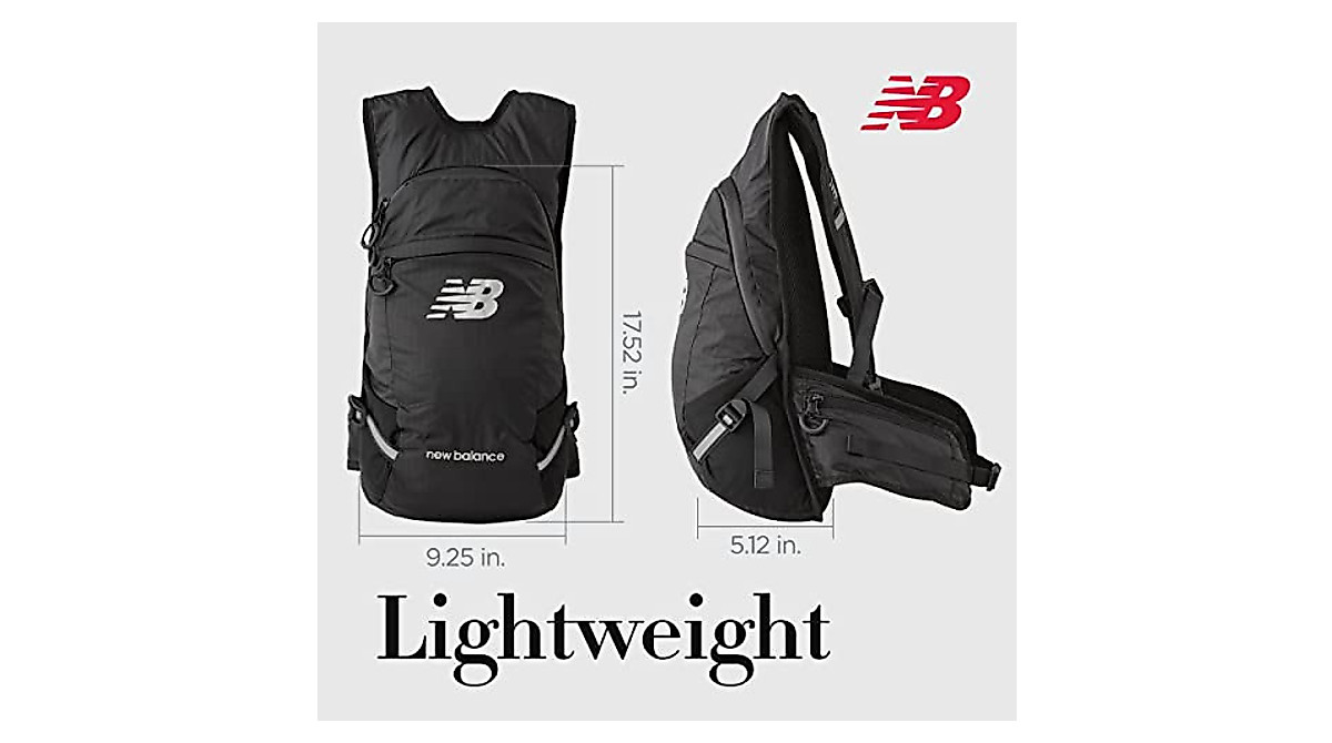 New Balance Lightweight Running Backpack with Hydration Sleeve
