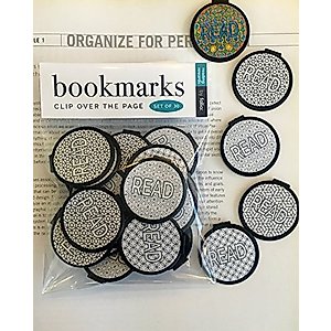 "Clip Over The Page" DIY Bulk Bookmarks Set of 30 Color Your OWN - Read Bulk Bookmarks for Kids Girls Boys Teens. Perfect for Gifts - Student Incentives – Birthday Party Favors – Reading Incentives