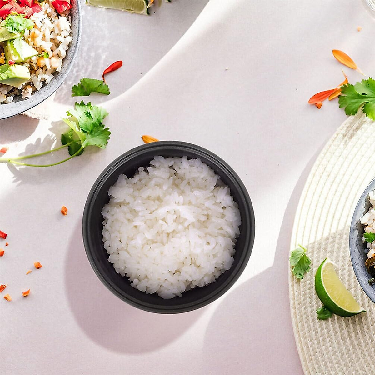 Ipetboom 1pc Rice Cooker Pot Replacement Stainless Steel Cookware Rice Cooker Inner Pot Rice Cooker Liner Nonstick Rice Cooking Container Caking for Rice Makers Accessories 3l Rice Container