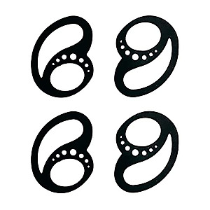 2 Pairs Earbud Hooks, Ear Attachment Loop for Wireless Ear Hooks for Airpods Universal Earhooks for Airpods Earbuds Anti-Lost Secure