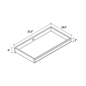 Little Seeds Aviary Changing Dresser Topper, White