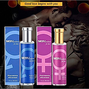 Racsoh Pheromone Perfume for Men & Women - Attraction Cologne, Unisex Love Potion Fragrance, Enhance Seduction & Intimacy. Irresistible Pheromone Spray - Romantic Pheromone Sensual Attractant (Men)