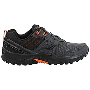 Saucony Men's Excursion TR14 Running Shoe, Black/Orange, 11 W