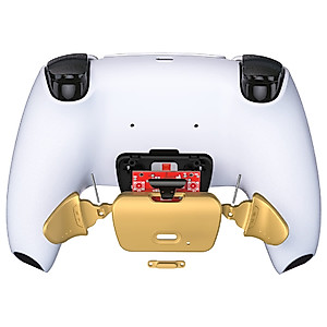 Gold Real Metal Buttons (RMB) Version K1 K2 Buttons Housing & Remap PCB Board for PS5 Controller eXtremeRate Rise Remap Kit – NOT Included The Controller & Flex Cables and Other Rise Accessories