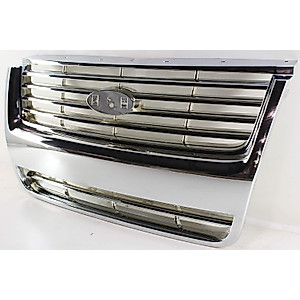 Garage-Pro Grille Assembly Compatible with 2006-2008 Ford Explorer Chrome Shell and Insert With emblem provision