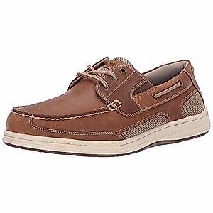Dockers Men's Beacon Boat Shoe, Dark Tan, 11