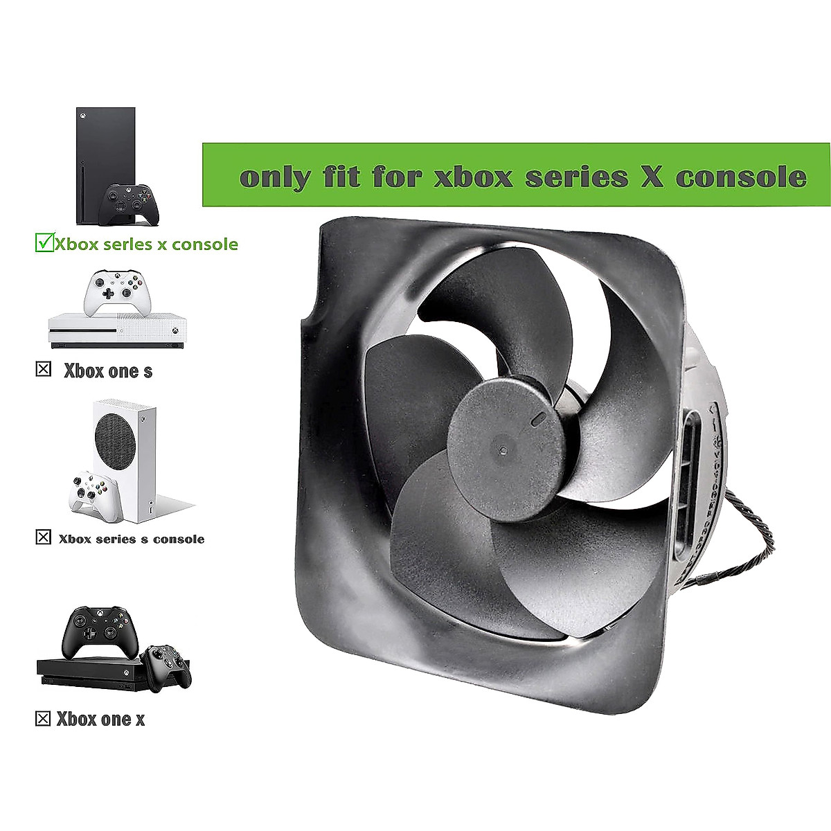 XIAOXIA Replacement Internal Cooling Fan for Xbox Series X Console（XSX)