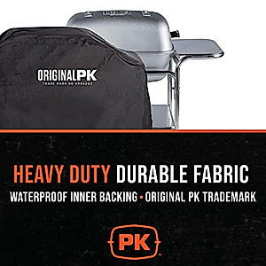 PK Grills PKOA-CSX-BS-X PK Original Lightweight Canvas Grill and Smoker Cover, Fits All PK Original Models, Black