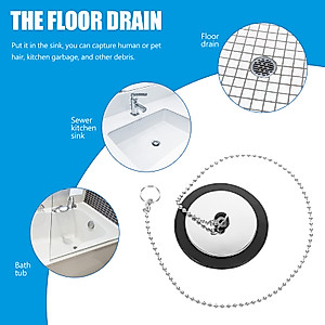 Angoily 2pcs Pool Stopper Rubber Sink Stopper Plug Bathtub Drain Plug Bathtub Seal Plug Drain Stopper Sink Drain Hair Stopper Kitchen Sink Basket Strainer Tub Plug Drain Cover Leakproof