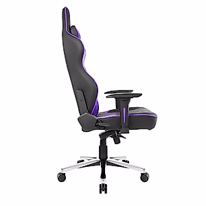 AKRacing Masters Series Max Gaming Chair with Wide Flat Seat, 400 Lbs Weight Limit, Rocker and Seat Height Adjustment Mechanisms - Indigo