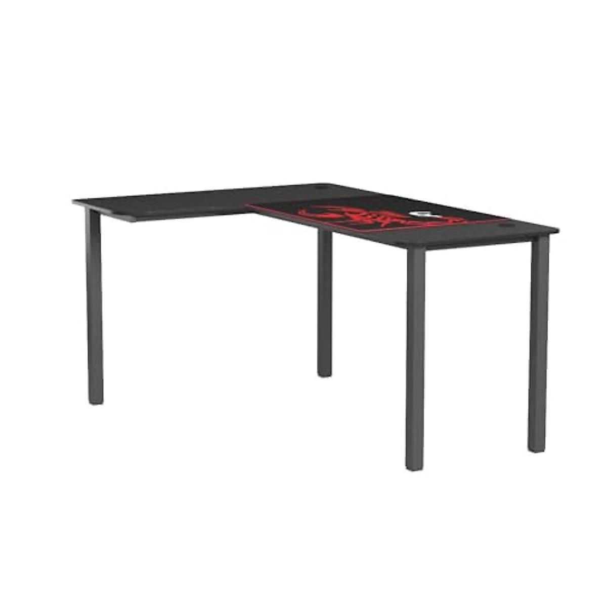 EUREKA ERGONOMIC 60 Inch Black Corner L Shaped Computer Desk, Home Office Gaming Study Work Writing Table Long Large Sturdy Workstation Simple Modern with Metal Legs, Left Side