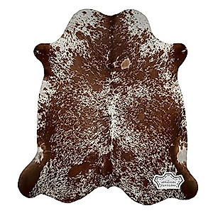 Natural Brown Speckled Cowhide Rug (5' x 7')
