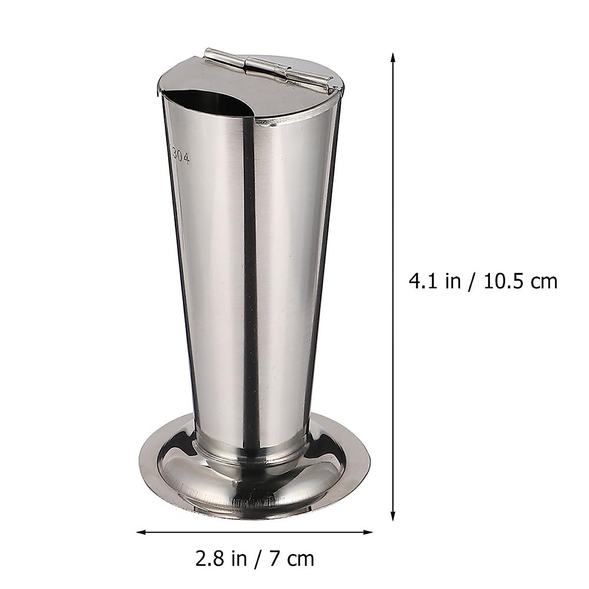 Scicalife Stainless Disinfection Case, Forceps Jar Stainless Steel Forceps Instruments Tweezers Holder Tube for Tattoo Cotton Ball Gauze Tampon(9cm)