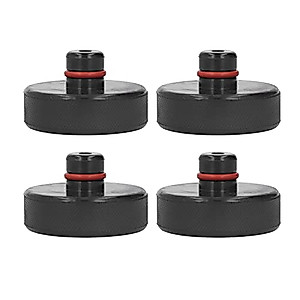 Kadimendium Rubber Jack Pad, Easy Storage Stand Frame Rail Protector No Harm to Human High Compatibility Good Protection for Garage