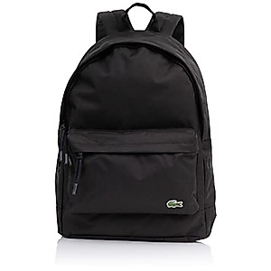 LacosteMensClassic Backpack With Croc LogoNoirOne Size
